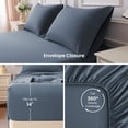 SLEEP ZONE 85gsm Bed Sheet Set, Microfiber Wrinkle-free Bedding set ...