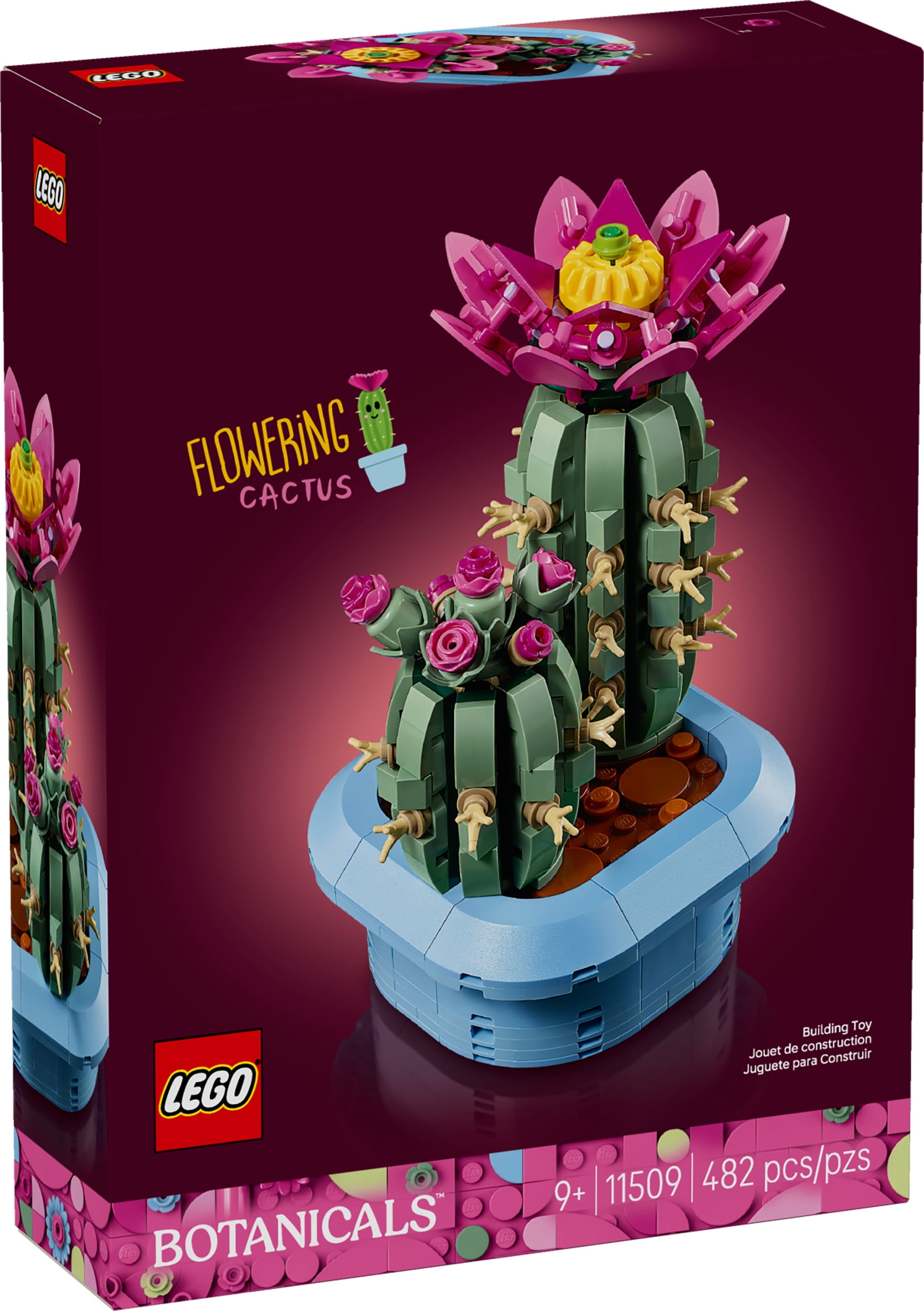 LEGO Botanicals Flowering Cactus Building Toy - Crafting Kit for Girls ...