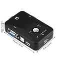 USB 2.0 KVM Switcher 2 / 4 Port VGA Manual Switch Box Video Sharing ...
