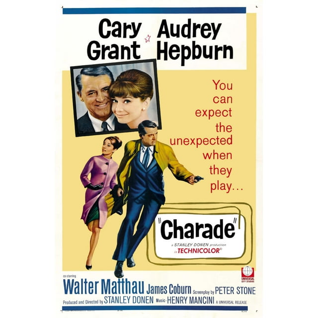 Charade Movie Poster 16x24 Poster Medium Art Poster 16x24 Unframed, Age ...