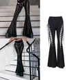 Active Wear Flared Pants High Elasticity Eyelet Lacing Breathable ...