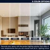 Luxrite Trimless 2 Inch LED Recessed Lighting with Junction Box, CRI 90 ...