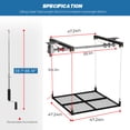 Heavy Duty 4x4 Garage Ceiling Storage Lift, 400 lb Overhead Drop Down ...
