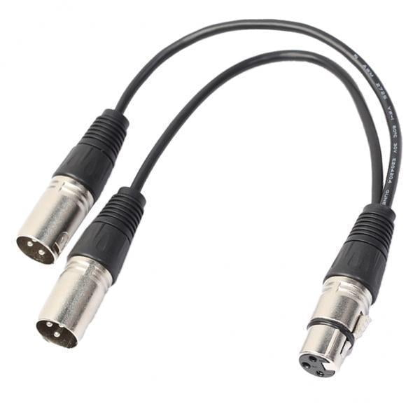 2x XLR Y- 2 X Conexiones Cable de Micrófono - 1 Pie perfke Cable de ...