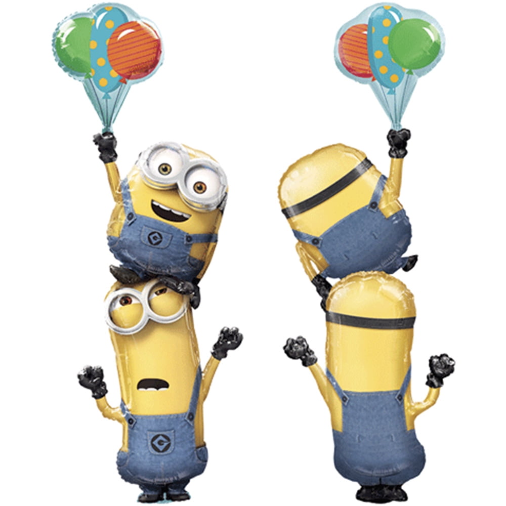 Minions Despicable Me Giant Stacker Multi - Foil Balloon 75" Tall ...