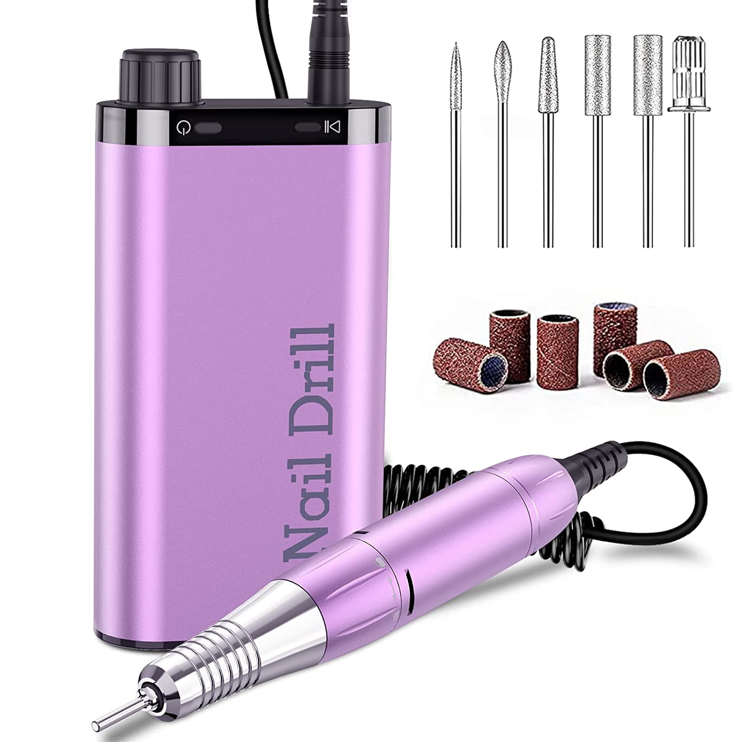 Professional Nail Drill Machine,35000rpm Rechargeable Electric Nail ...