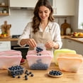 Silicone Food Storage Bags, Reusable Silicone Storage Bags, Leak-Proof ...