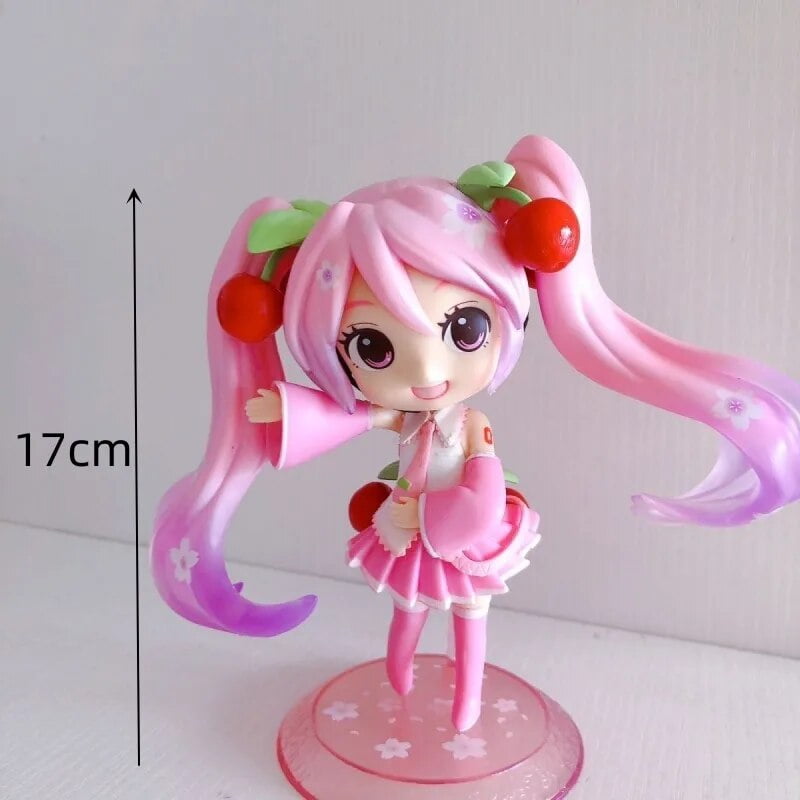 Nuevo Hatsune Miku sentado de 15cm, mariposa rosa, genio presionando ...
