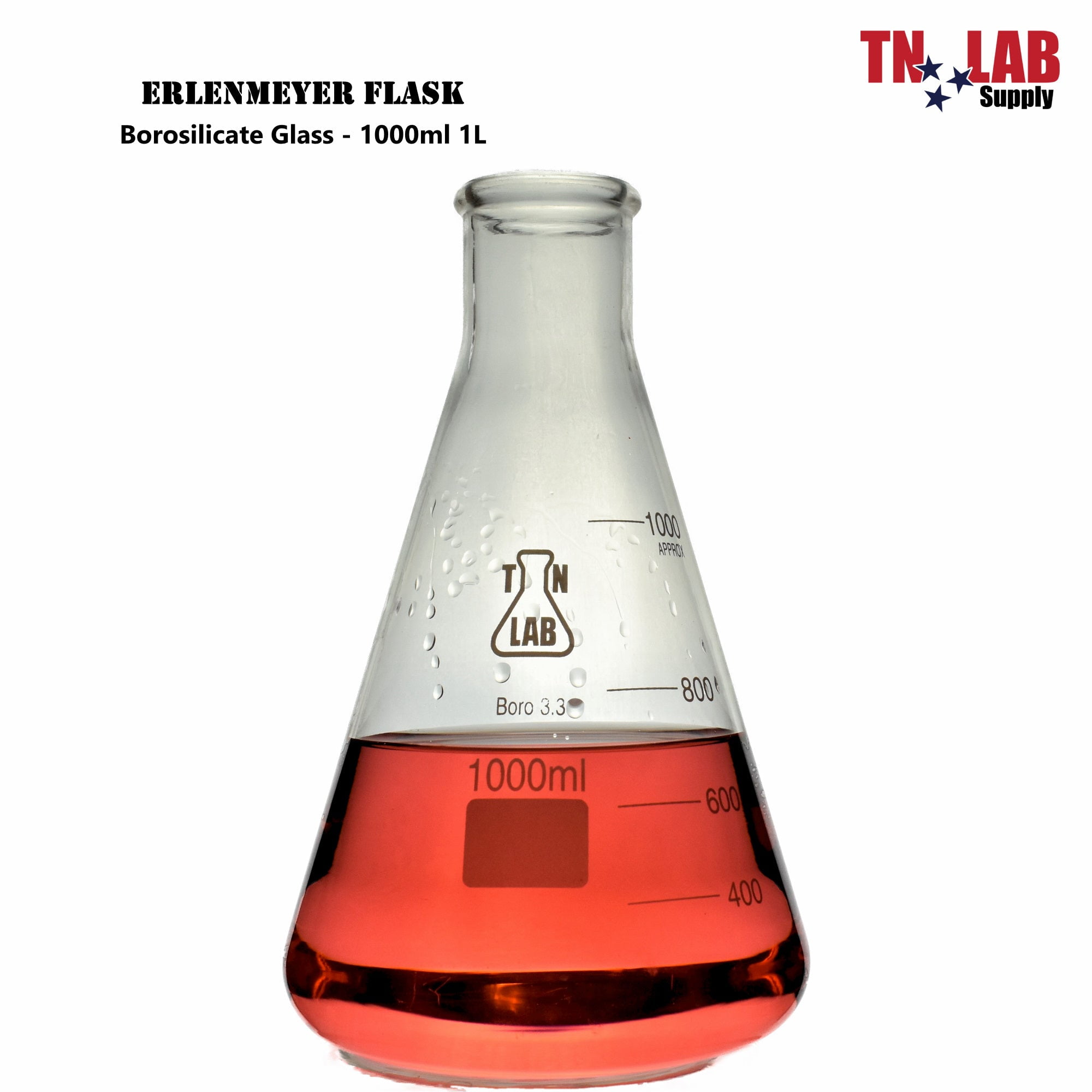 TN LAB Erlenmeyer Conical Flask Family - Walmart.com