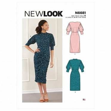 New Look Sewing Pattern 6229 Misses Dresses, Size A (8-10-12-14-16-18 ...