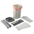 Homore Flat Mop/Bucket Set, 3-Chamber, Separates Dirty/Clean Water ...