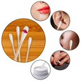 2000 pieces 6-inch long cotton swabs with wooden handle, cotton swab ...