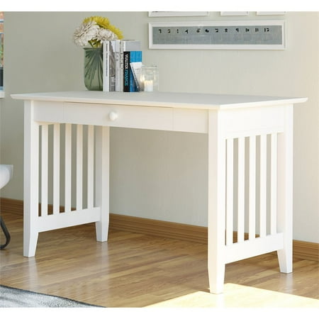 AFI Mission Solid Wood Writing Office Desk with Elegant Felt Drawer in ...