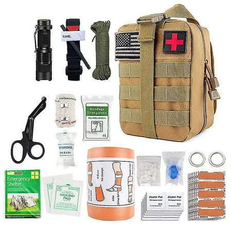 First Aid Emergency Kit Tactical Black First Responder Triage Kit ...