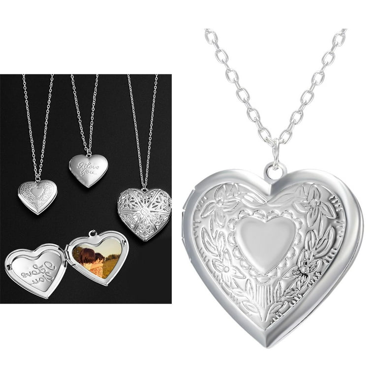 3 picture locket necklace store