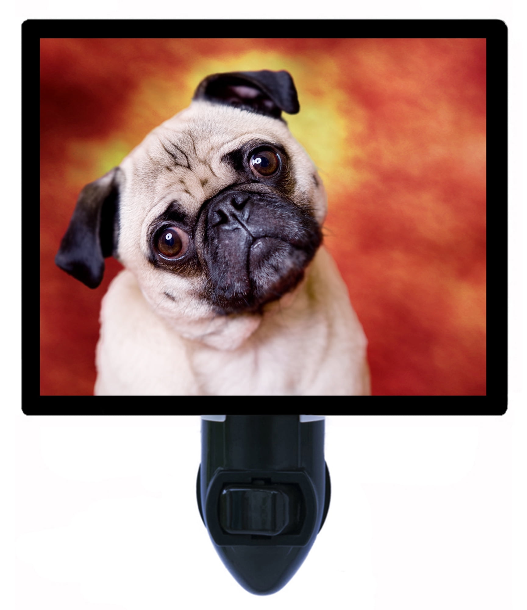 Pug Decorative Photo Night Light Plus One Extra Free Switchable Insert ...