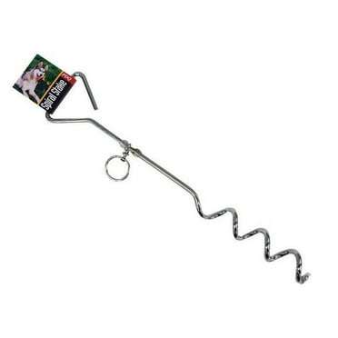 Westminster Pet Products Corkscrew Tie Out Stake Dog Leash Securer, 15 ...
