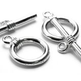 Silver Large Round Toggle, 4 Piece - Walmart.com