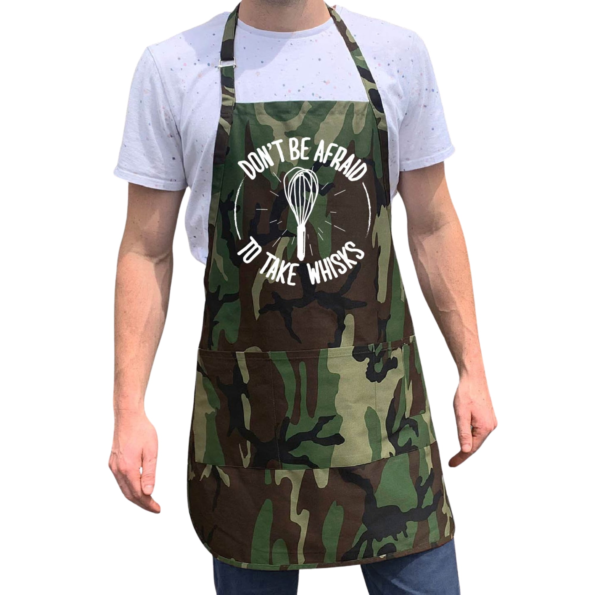 ApronMen, Funny Aprons For Men - Don’t Be Afraid To Take Whisks - 100% ...