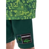 Minecraft Boys Active Printed Short Sleeve Tee and Matching Shorts, 2 ...
