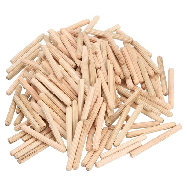 Uxcell 100 Paquete 3/16" x 1-3/4" Clavos de Madera, Pin Estriado para ...