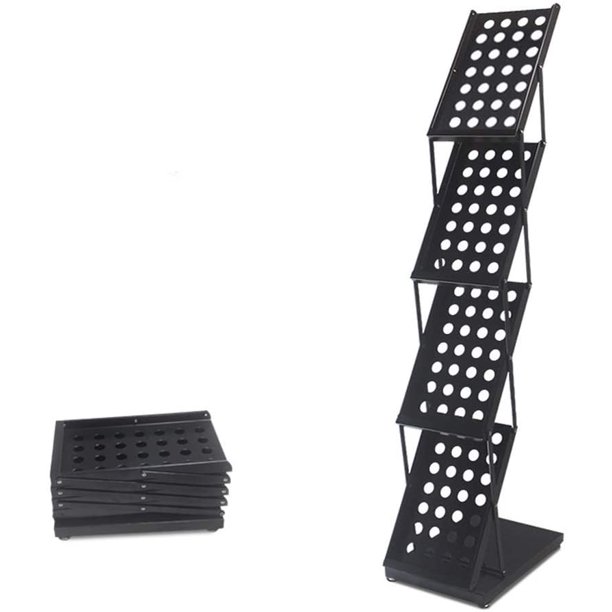 Folding Information Rack Floor Magazine Rack Information Display Rack ...