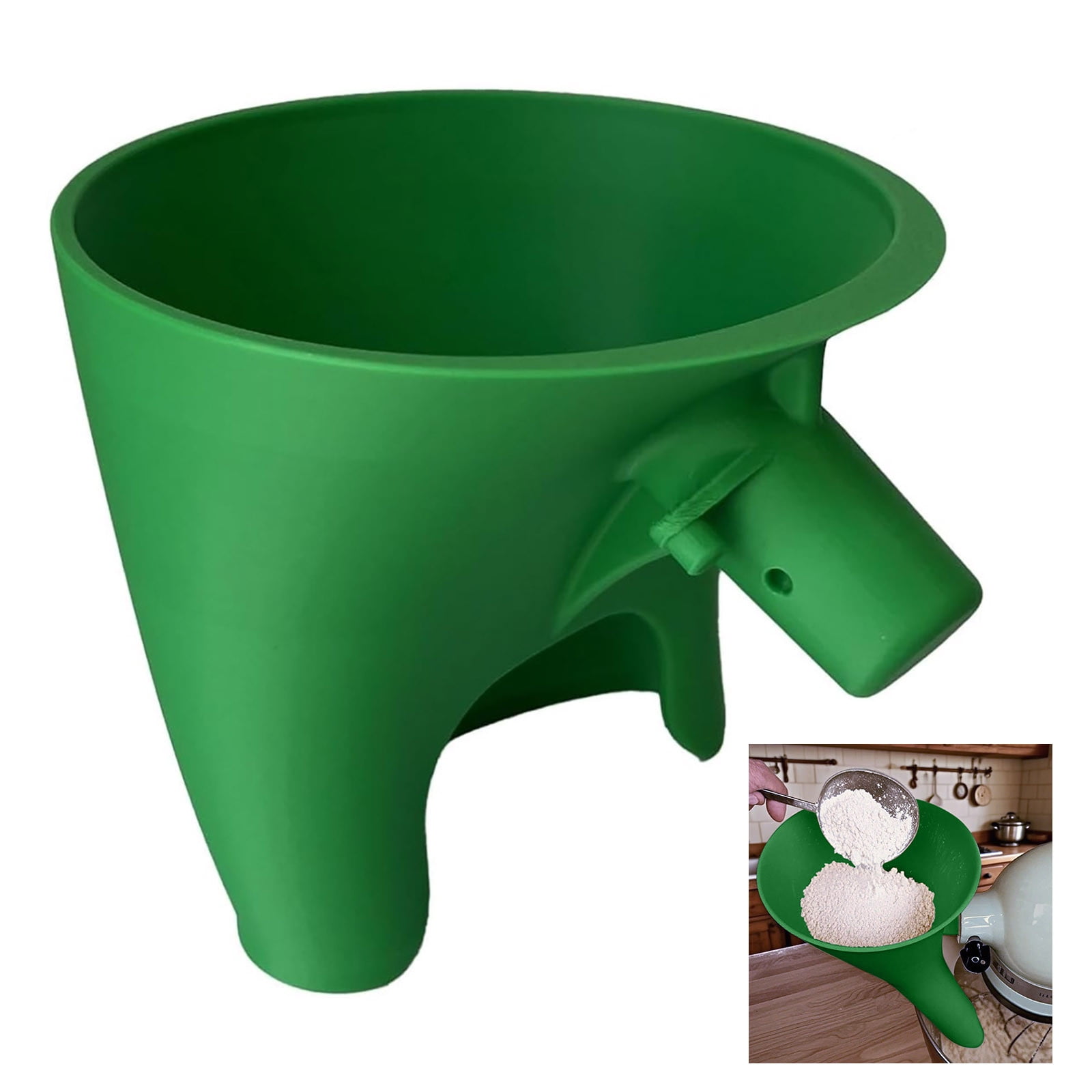 Flour Funnel For Kitchen Aid Mixer Flour Funnel Stand Mixer Attachment ...