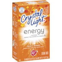 Crystal Light Energy On The Go Packets, Peach Mango, 10 ea (Pack of 3 ...