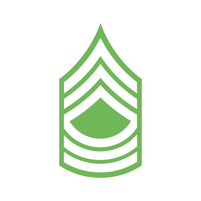 E-8 Master Sergeant Rank Sticker Decal Die Cut - Self Adhesive Vinyl ...