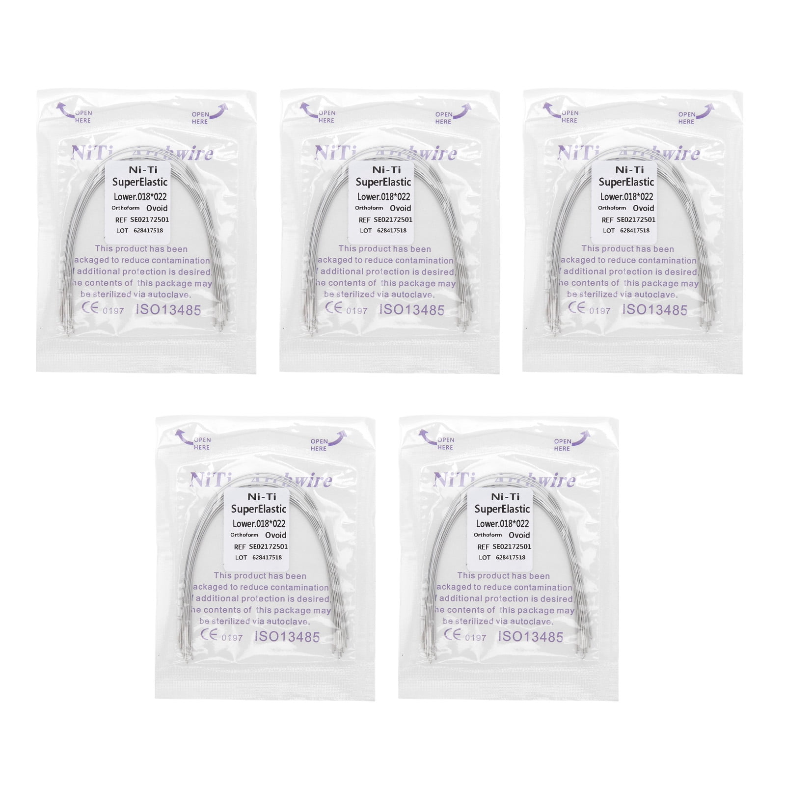 Alambre de arco de ortodoncia dental, 50 piezas Alambre de arco de ...