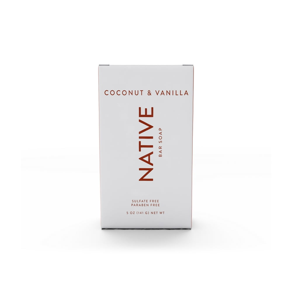 Native Bar Soap, Coconut and Vanilla, Sulfate Free, 5 oz - Walmart.com ...