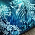 Dinosaur Comforter Set for Teens Boys Girls, Dino Eyes 3 Pieces Bedding ...
