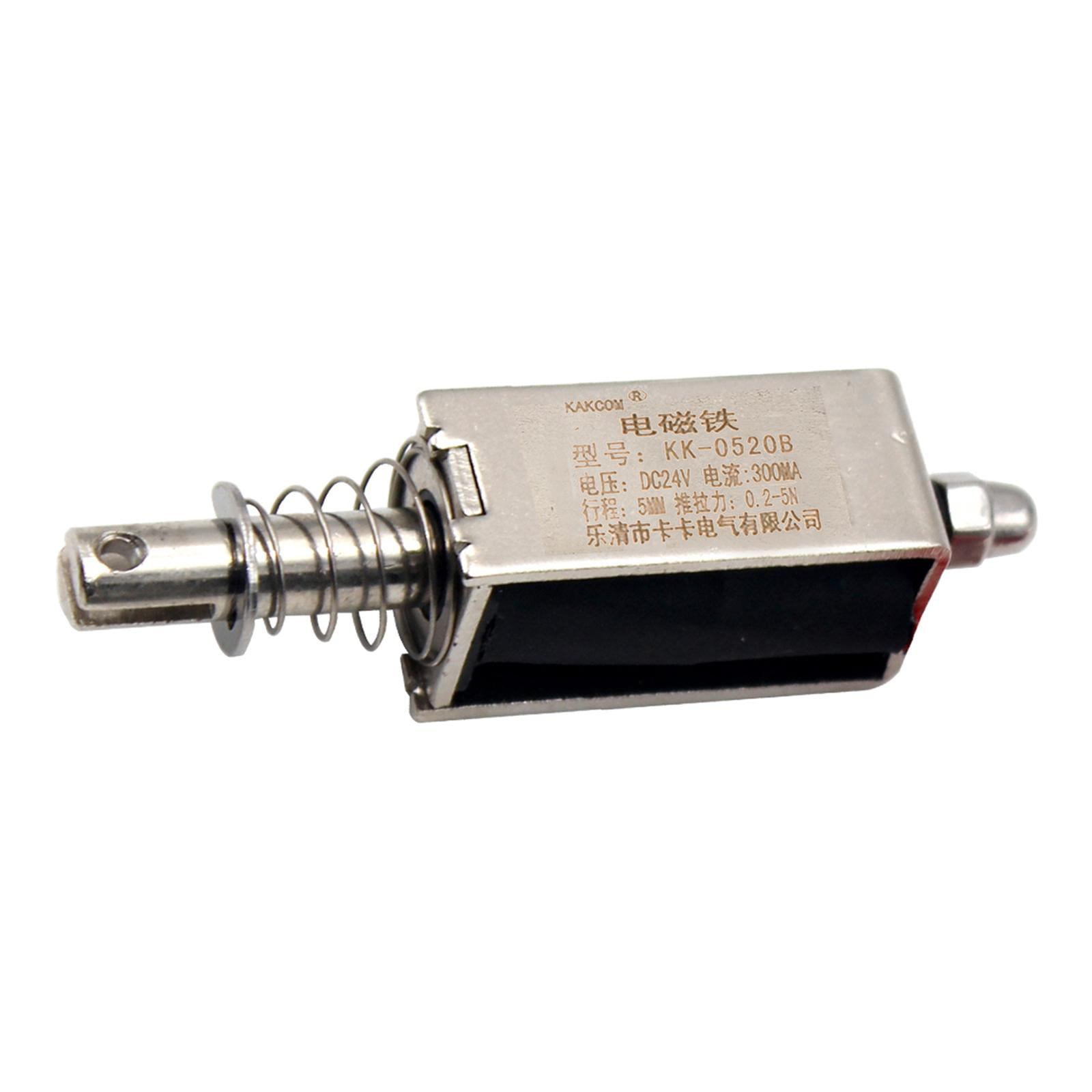 DC 12V 600mA 0.2-6N 10mm Stroke Push/Pull Open Frame Solenoid Electro ...