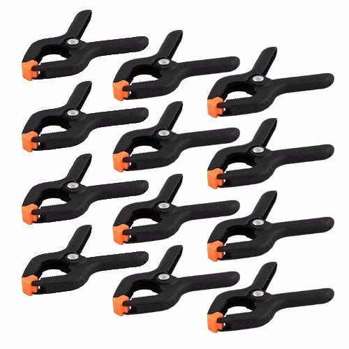 Wideskall 2.7" inch Mini Nylon Plastic Spring Clamps Pack of 12 ...