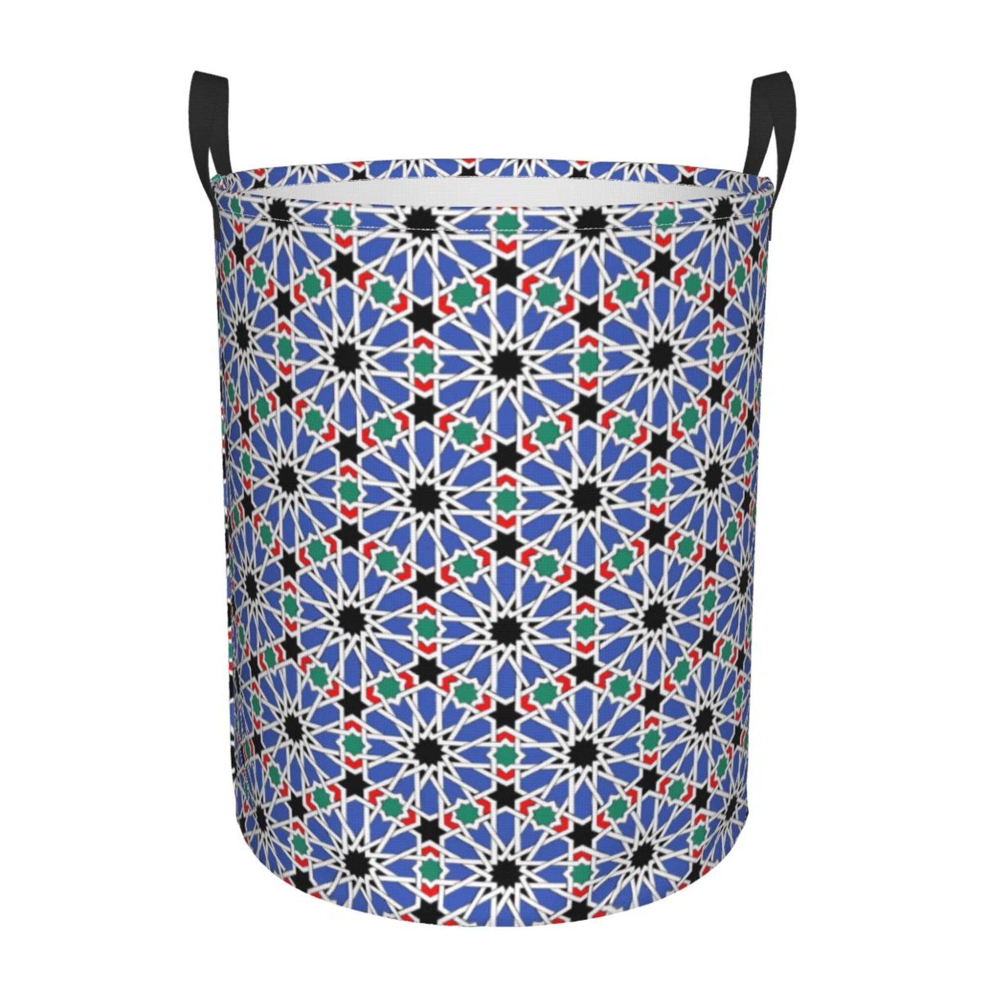 DouZhe Waterproof Collapsible Large Laundry Baskets, Geometric ...
