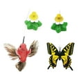 KAJOVE Electric Dancing Fluttering Butterflly Flying Hummingbird Garden ...