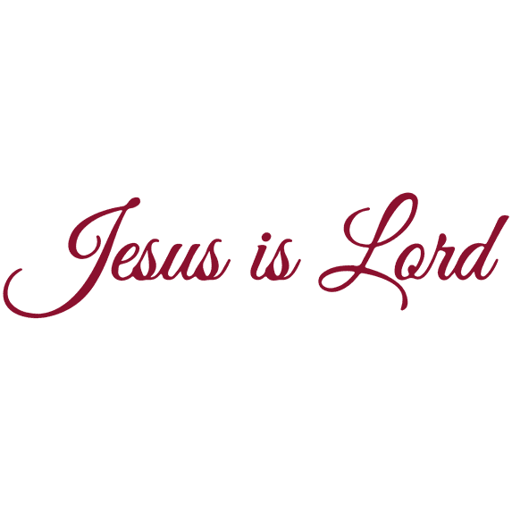 Jesus is lord Vinyl Decal Sticker Quote - Small - Purple Red - Walmart.com