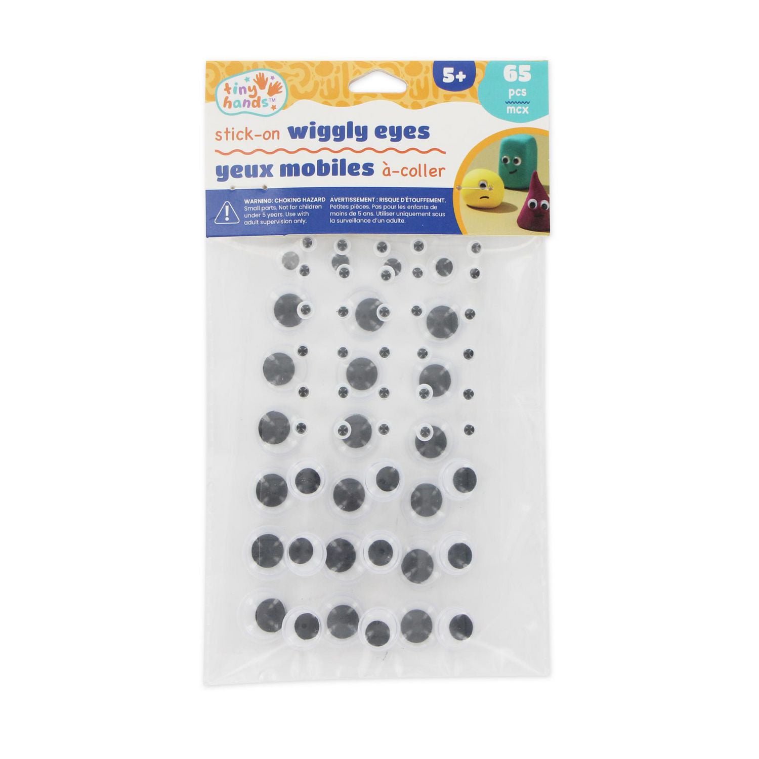 Click here for Tiny Hands Stick-On Wiggly Eyes  65 Pcs  Assorted... prices