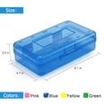 1 Pack Plastic Pencil Box Large Capacity Pencil Boxes Clear Boxes with ...