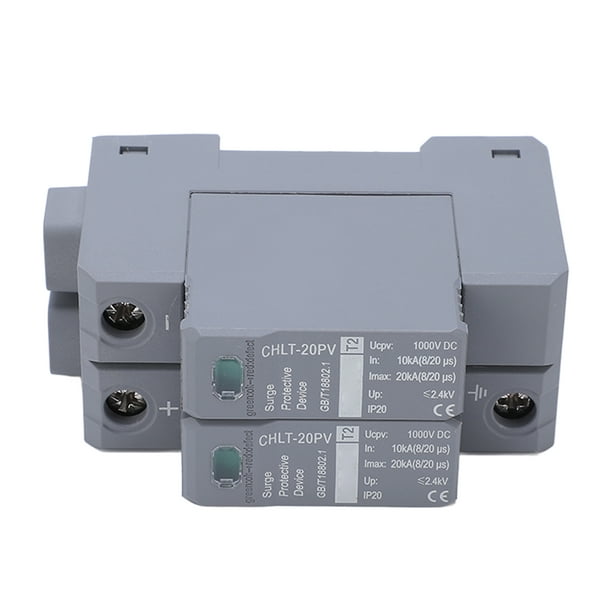 PV Surge Protector 2P 10KA To 20KA Modular 36mm Rail Installation ...