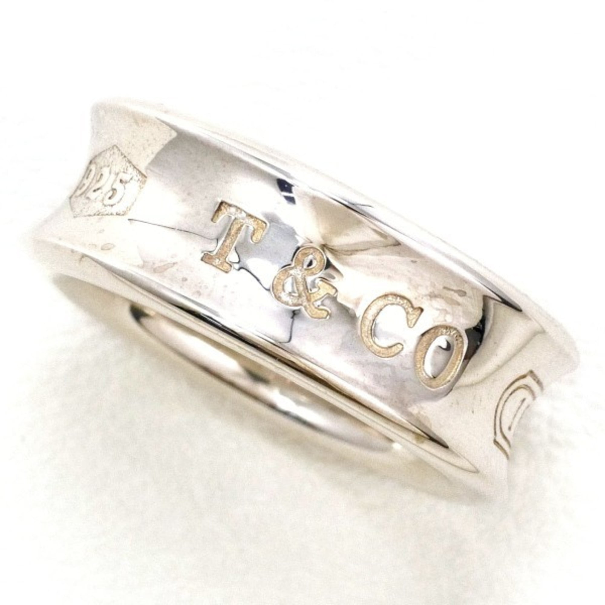 Pre-Owned Tiffany 1837 Silver Ring Total weight approx. 6.9g (Good ...