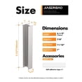 5 Pack Adhesive Handles Gold 3-9/16" Length(Cover 3" Hole Center ...
