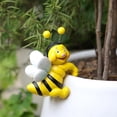 ANXPTIME Cartoon Bees Decorations Resin Wing Statues for Indoor and ...