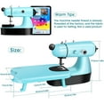 Mini Sewing Machine with Extension Table, Dual Speed Portable Sewing ...