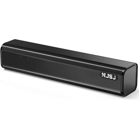 XBRW Computer Soundbar Speakers,USB Wired 3.5 mm AUX-in Stereo PC ...