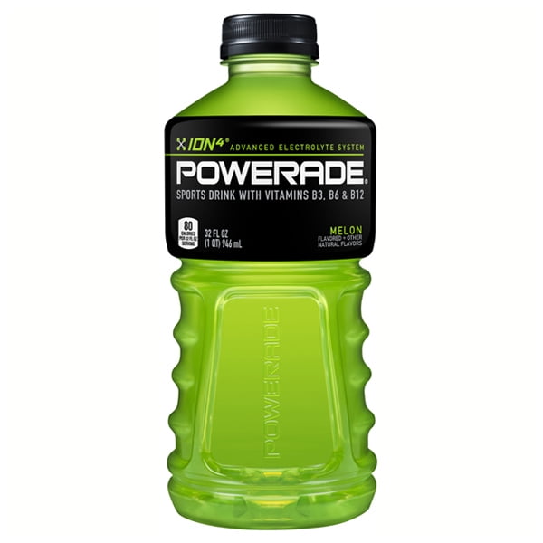 Powerade Melon Sports Drink 32 oz Plastic Bottles - Pack of 15 ...