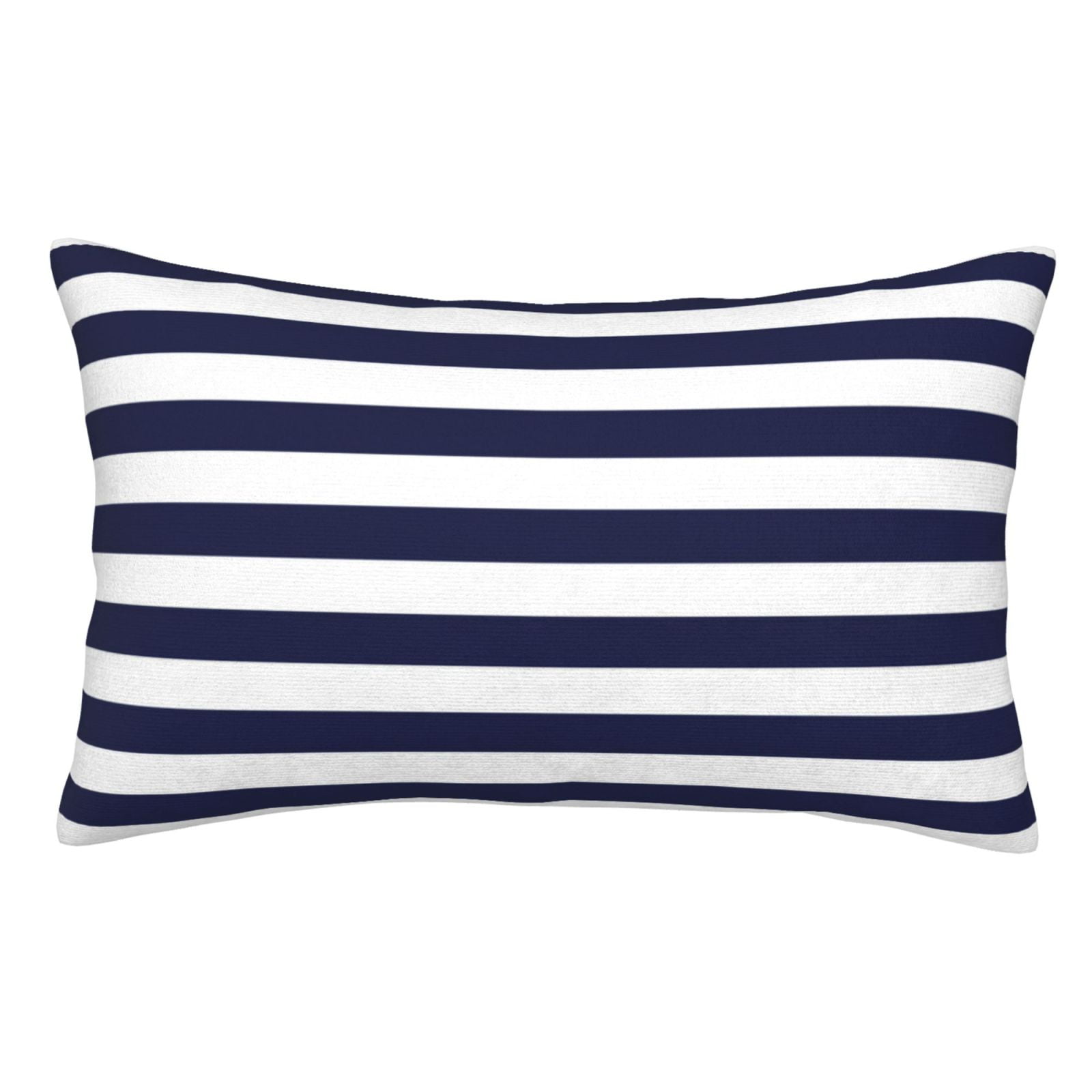 Click here for Saiise Navy Blue And White Stripes Print Rectangle... prices