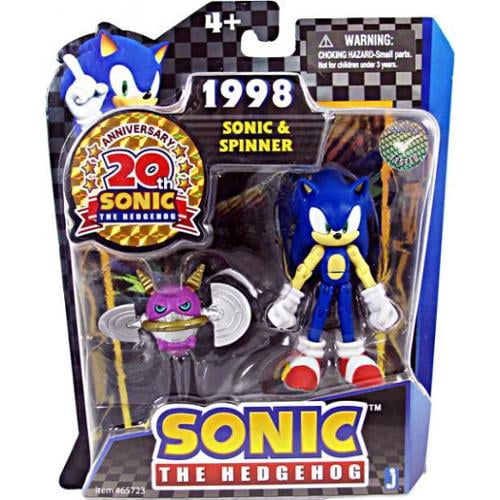 Sonic The Hedgehog 20th Anniversary Sonic & Spinner Action Figure 2 ...