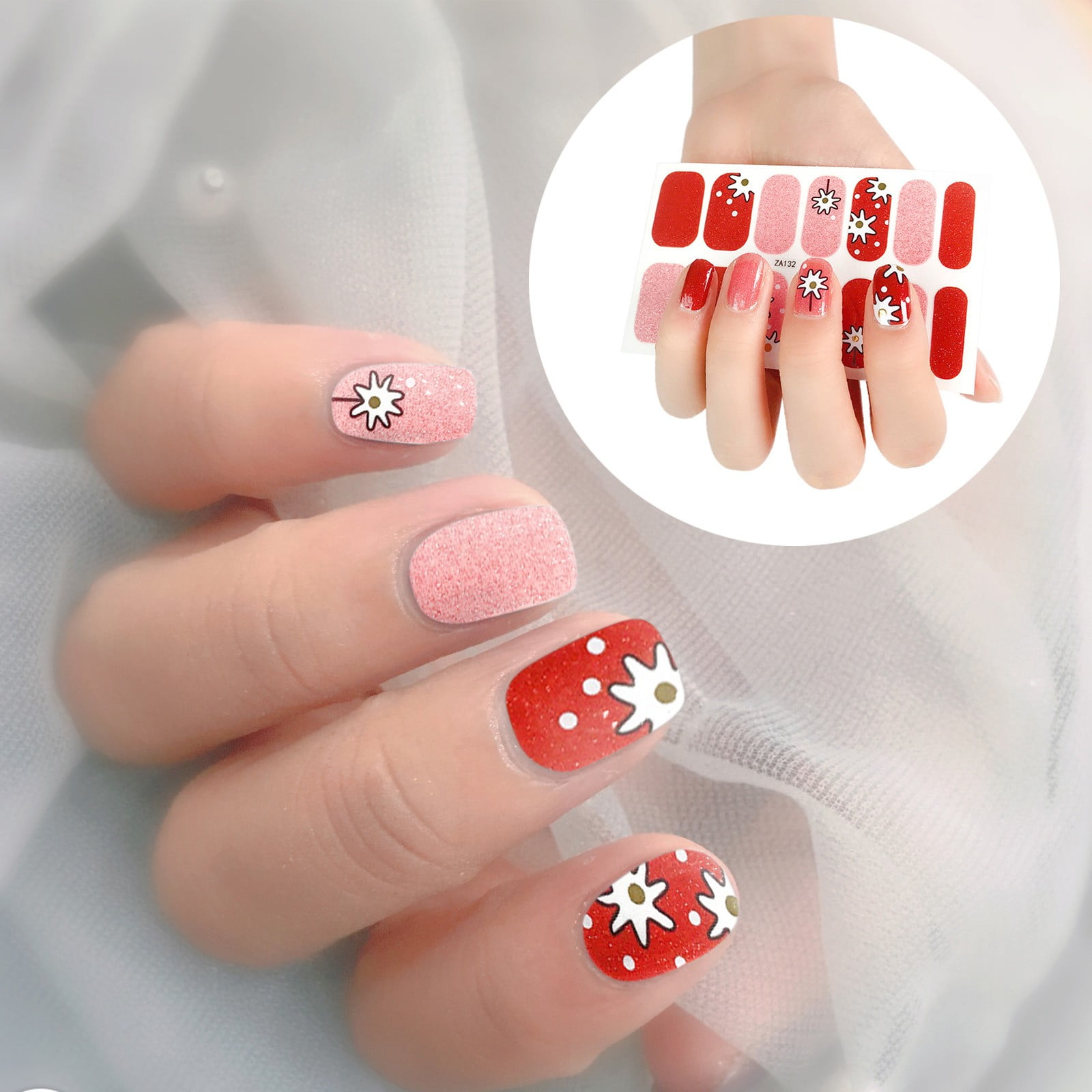 Shiusina DIY Finger Nail Stickers Full Wraps Nail Polish Stickers Nail ...