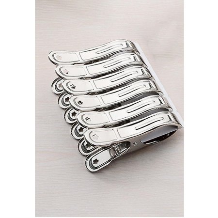 NETSENG 5 Pieces Stainless Steel Beach Towel Clips Large Hanging Plugs ...